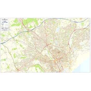 Bristol Postcode Map - Laminated City Centre Sector Wall Map 1: Amazon ...