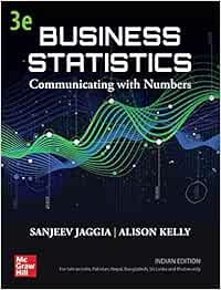 Buy Business Statistics: Communicating with Numbers | 3rd Edition Book ...