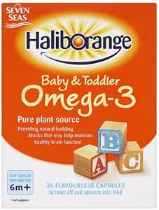 Seven Seas Haliborange Baby & Toddler Omega-3 30 Flavourless Capsules ...