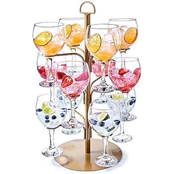 bar@drinkstuff Cocktail Tree White - Cocktail Glass Display for 12 ...
