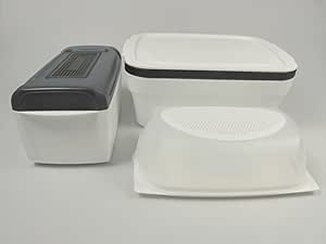 TUPPERWARE BreadSmart II + Junior Bread Server Container + Rectangular ...