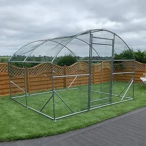 FeelGoodUK Walk in Pet Cage 2.8m x 3m Galvanised Pet Run Chicken Coop ...