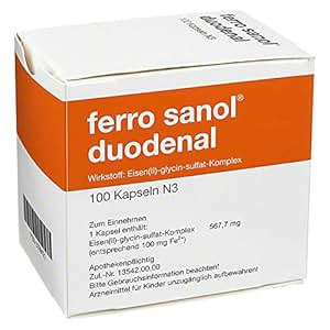 Ferro sanol duodenal 100 mg Kapseln, 100 St.: Amazon.de: Drogerie ...