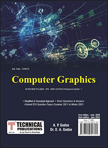 Amazon.in: Buy Computer Graphics for GTU 18 Course (V - CE/CSE/Prof ...