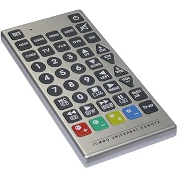 Jumbo Universal Remote Control Universal Remote Control: Amazon.co.uk ...