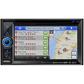 Clarion NX505E Navigationssystem (6.2 Zoll Display,starrer Monitor, 16: ...