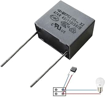 Capacitor to avoid flickering of LED Light Bulbs: Amazon.co.uk: Lighting