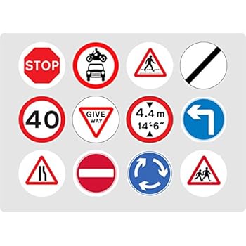 24 x Road Signs Cupcake Cake Toppers: Amazon.co.uk: Kitchen & Home