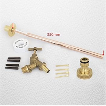 Outdoor Garden Tap Kit Complete With Through The Wall Copper Tube ...