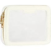 Luneia Toiletry Bag Waterproof Clear PVC Zippered Cosmetic Bag Makeup ...