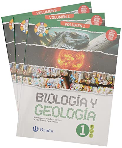 Biología y Geología 1 ESO 3 volúmenes Proyecto 5 etapas : Panadero Cuartero, Juan Eduardo ...
