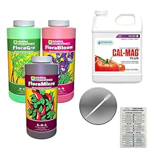 General Hydroponics Flora Series Trio: FloraGro, FloraBloom, FloraMicro ...