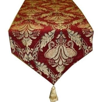 Riva Paoletti Shiraz Bedspread - Burgundry Red and Gold - Embroidered ...