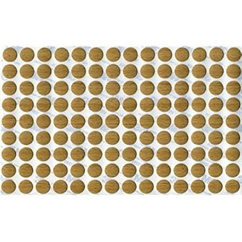 Solid wood cover cap, oak for 10mm hole, screw hole covers pack of 4 ...