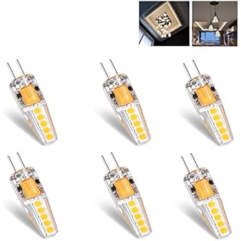 Ralbay 6er G4 LED 3W G4 Lampe Birne High Power COB Chip gleichmäßige ...
