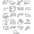 Ellis Graphix All 2016 F1 Race Track Circuits Outline Motor Racing GP ...