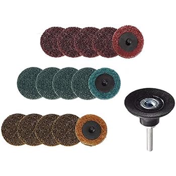 Gasea 2pcs 2-Inch Roloc Sanding Disc Pad Holder, 1/4" Shank Quick ...