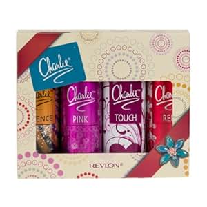 Charlie Gift Set 4 x 50ml Spray Body Fragrances: Amazon.co.uk: Health ...