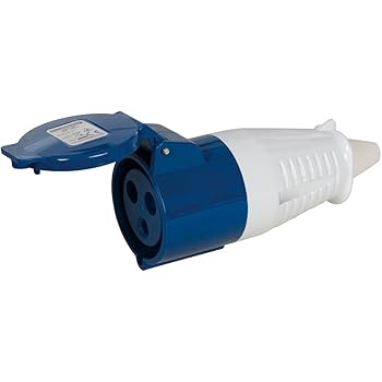 MK Commando K9201 Angled Socket Outlet 16 Amp 2P+E 200-250 Volt (IP44 ...