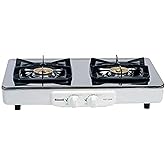 Rinnai 2 Burner Table Top Gas Stove, Full Safety Cooktop with Brass Pan ...