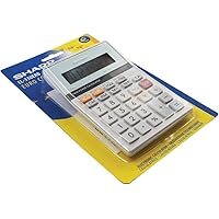 Sharp Silver 8-Digit Semi-Desktop Calculator EL-330ERB : Amazon.co.uk ...