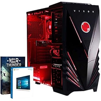 Vibox Vision 72 Gaming PC - with Warthunder Game Bundle, Windows 10 (3 ...