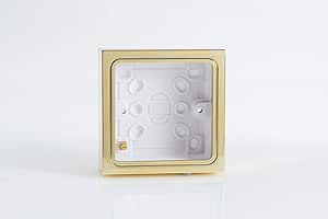 Varilight - 1 Gang Pattress Wall Box (for surface mounting) Brass ...
