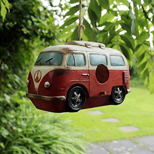Garden Mile® Novelty VW Campervan Garden Bird House Highly Detailed ...
