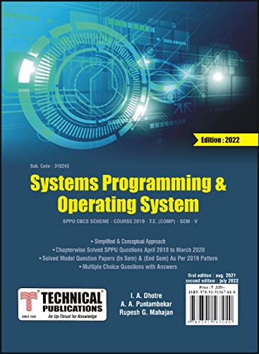 Buy System Programming and Operating Systems for SPPU 19 Course (TE - SEM V - COMP. - 310243 ...