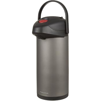Stainless Steel AIR Pot Flask Tea Coffee Pump Action Vacuum Thermos (3 ...