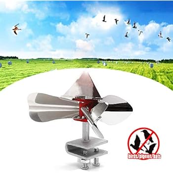 V-Cheetong Birds Repellent Flash Reflective Scare,Wind Power Control ...