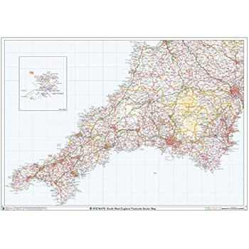 South West England Postcode Sector Wall Map (S1) - 47" x 33.25" Laminated: Amazon.co.uk: Office ...