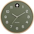 Wall Clock Natural Cuckoo Birch Wood Jungle Green : Amazon.fr: Cuisine ...