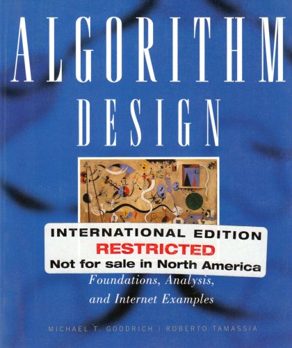 WIE Algorithm Design: Foundations, Analysis and Internet Examples ...