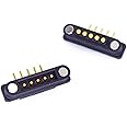 1Pair 2A Waterproof Bend Magnetic Pogo Pin Connector, 2Pin 3Pin 4Pin ...