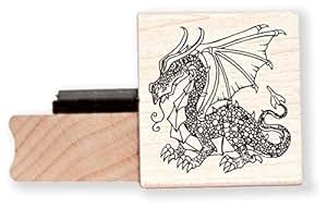 Dragon rubber stamp - BR013P: Amazon.co.uk: Kitchen & Home