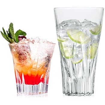 RCR COMBO-2065 Oasis Crystal Set of 6 Whisky Tumblers and Set of 6 Hi ...