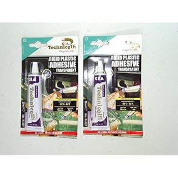 STRONG CLEAR ADHESIVE GLUE FOR HARD PLASTIC ABS TR EVA PERSPEX ACRYLIC ...
