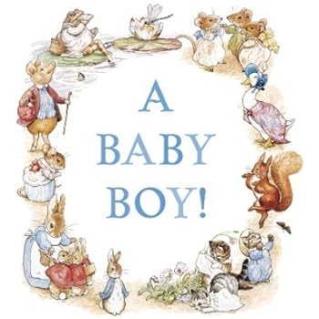 Beatrix Potter Baby Boy Greeting Card: Amazon.co.uk: Kitchen & Home