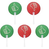 NUOBESTY 4pcs Thumb Up Thumb Down Paddles Yes No Voting Paddle Signs ...