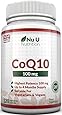 CoQ10 100mg, 120 Coenzyme Q10 Capsules by Nu U Nutrition: Amazon.co.uk ...