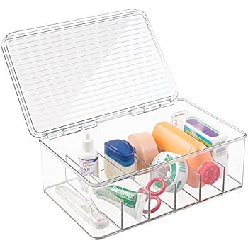 Amazon.de: mDesign 4er-Set Aufbewahrungsbox mit je 6 Fächern ...