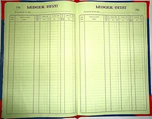 Atishay Ledger Register, 32Cm X 19Cm, 500 Pages, Pack of 2: Amazon.in ...