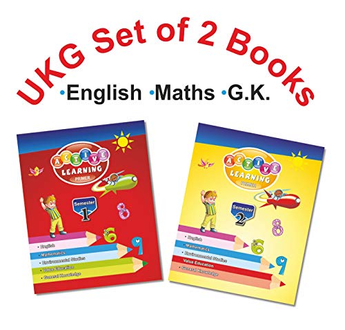 Buy UKG Kids Set of 2 Books English Mathematics GK Drawing all in one ...
