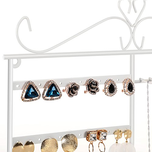 SONGMICS Jewellery Holder Jewellery Stand Metal – Pome