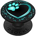 PopSockets Herz mit Pfote von Hund oder Katze für Frauchen Herrchen ...