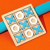 XO Noughts & Crosses Wooden Game, Naughts Crosses Tic Tac Toe, Fun ...