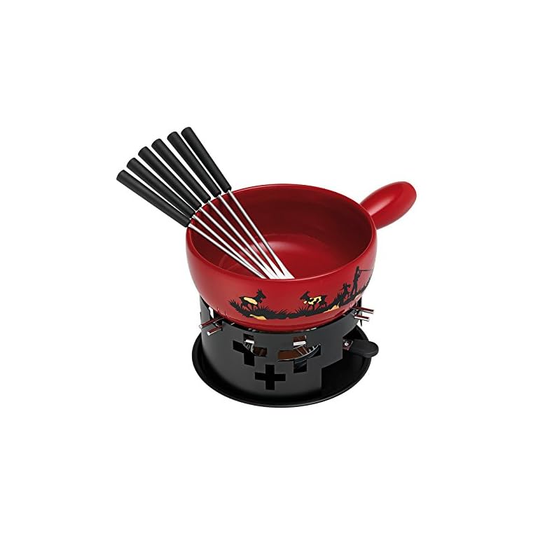 KUHN RIKON 32178 Fondue Käsefondue Set Käsefondueset Alphornbläser 9 ...
