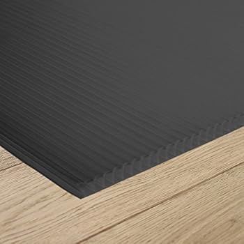 10 x Correx Black Corrugated Plastic Floor Protector Protection Sheets ...