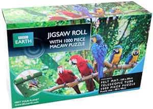 BBC Earth 1000 Piece Jigsaw Puzzle With Jigsaw Roll - Macaw Parrots ...